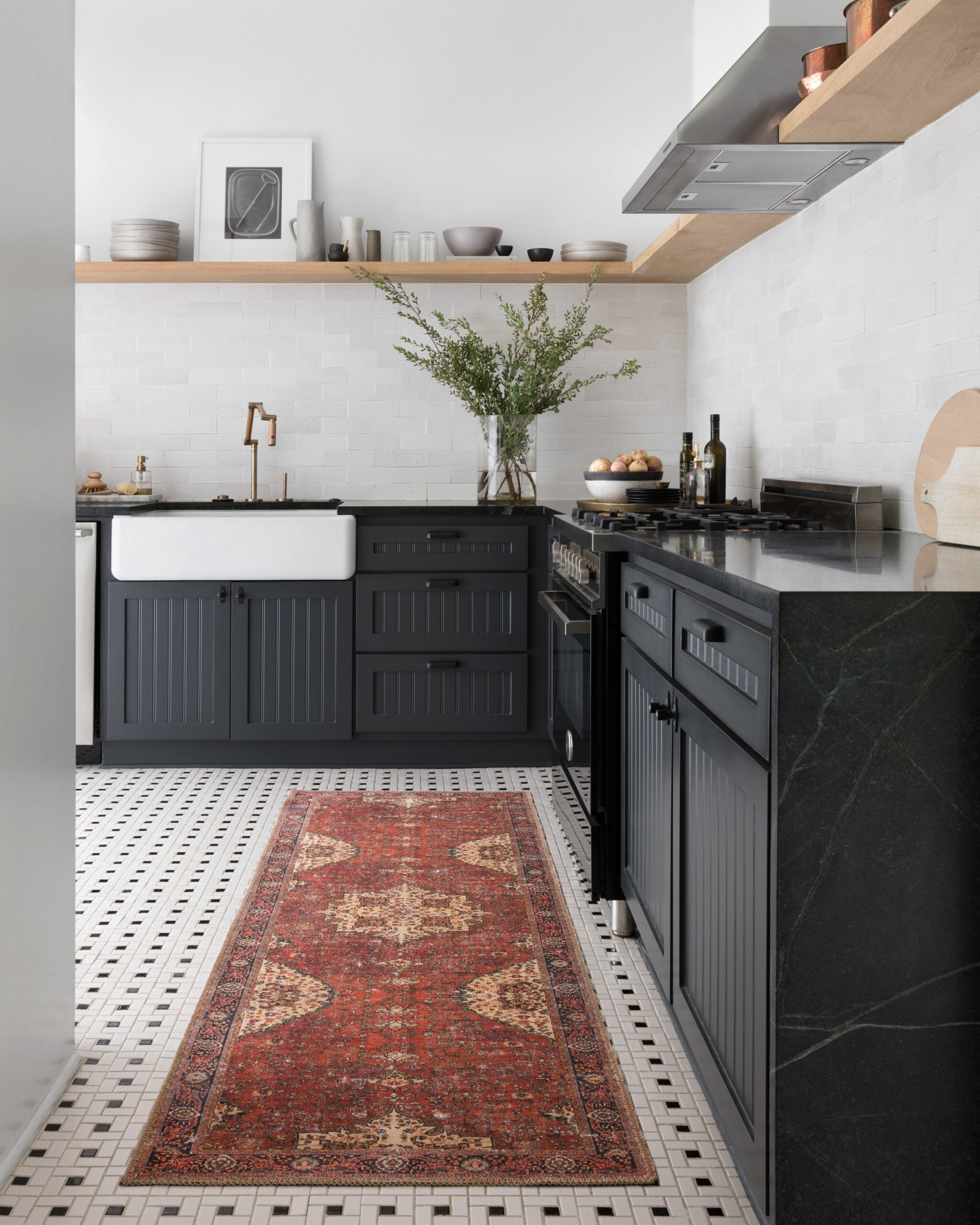 Loloi II Loren Red Red / Navy Rug